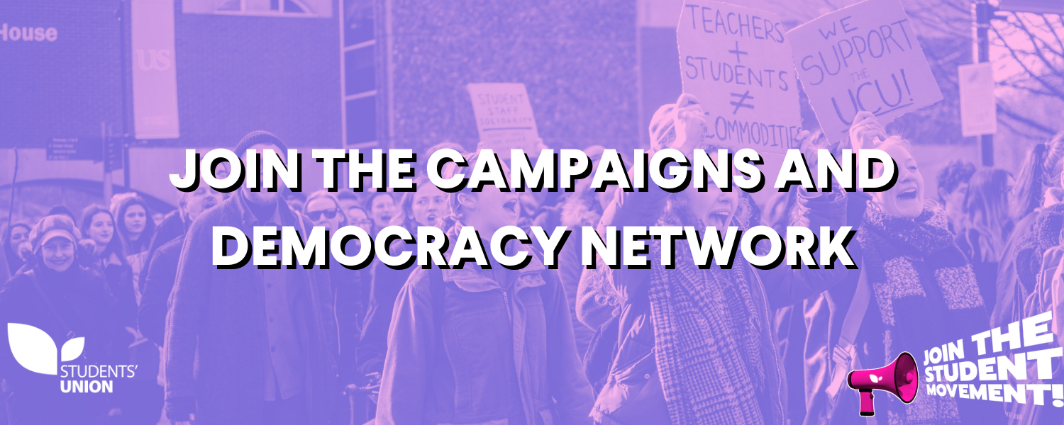 Join the student movement — University of Sussex Students' Union